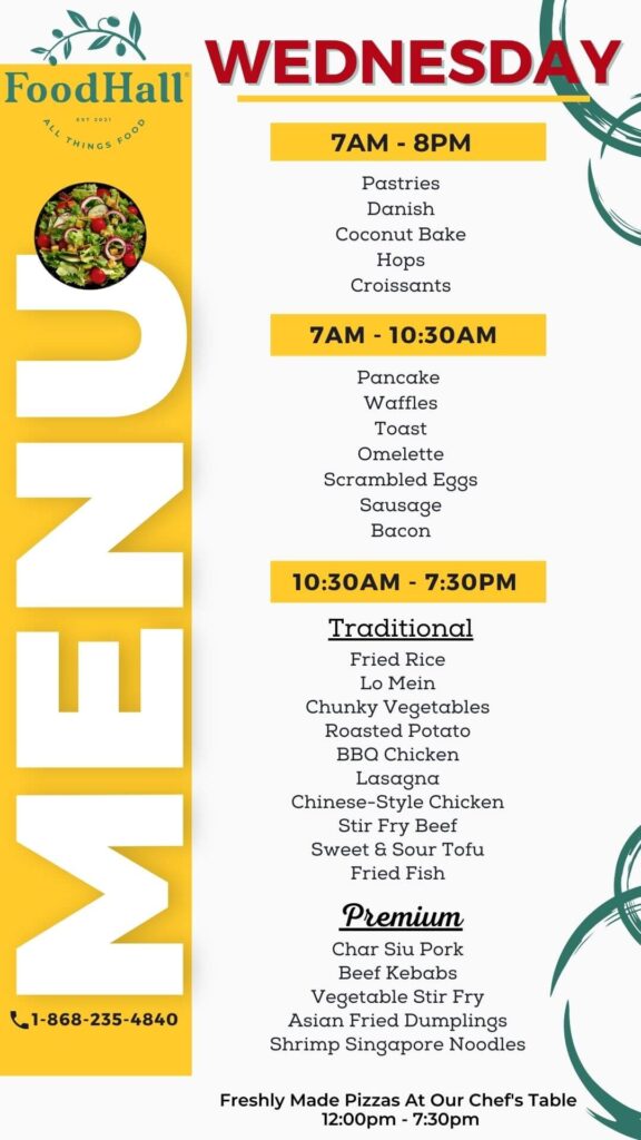 Daily Menu – Food Hall