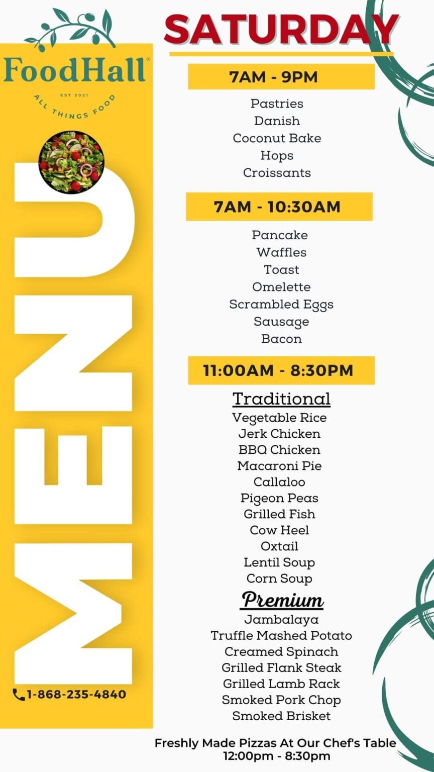 Daily Menu – Food Hall